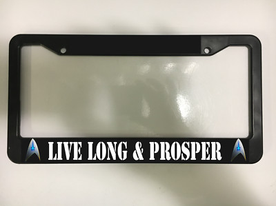 Live Long And Prosper Star Trek Nasa Galaxy Space Travel Car License ...