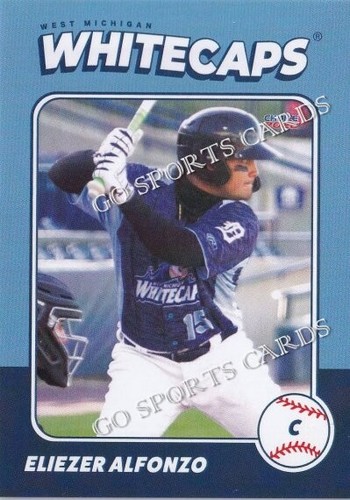 2022 West Michigan Whitecaps Eliezer Alfonzo RC Rookie Detroit Tigers VZ | eBay