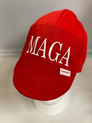 Trump MAGA abbr Welding Welders Hat Comeaux Supply Caps Solid Red ...