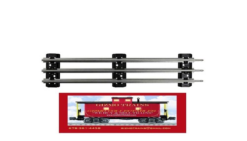 Lionel 0 Gauge Track straight black ties tubular 6 PIECES works with ...