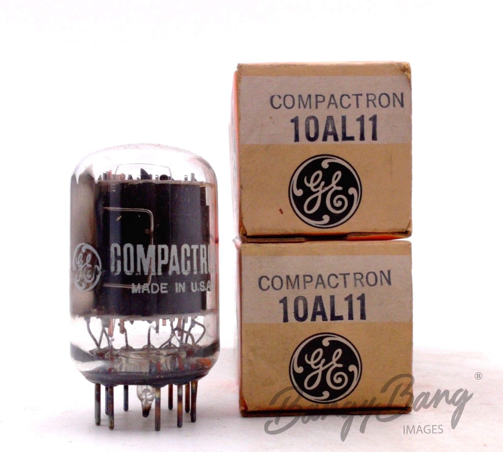 2 General Electric 10AL11 Dissimilar Double Pentode Compactron TV Valve ...