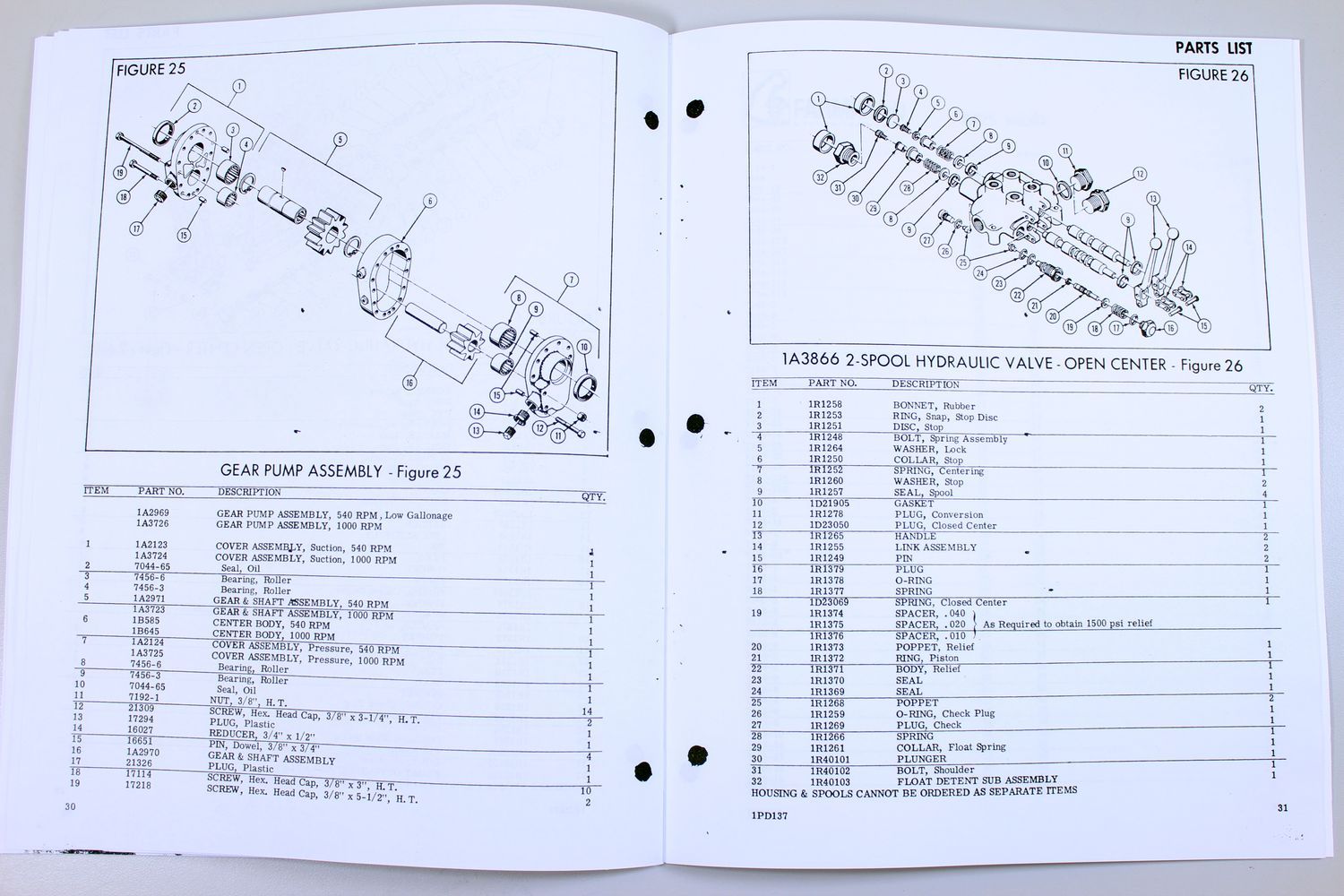 Farmhand F236-A Loader Operators Instructions Parts List Manual Catalog ...