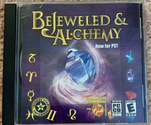 Bejeweled & Alchemy PC CD-ROM Pop Cap Global Star 2001 game for Windows ...