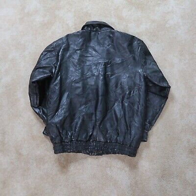 Italian Stone Design Leather Coat Patchwork Jacket Men's XL Italian Stone Design Leather Coat Patchwork Jacket Men's XL