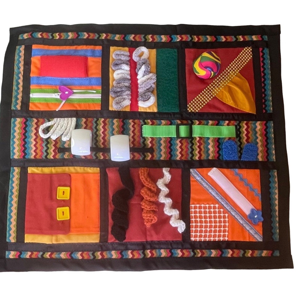 Fiddle Fidget Mat Sensory Quilt Alzheimer's Dementia Stroke Rehab ...