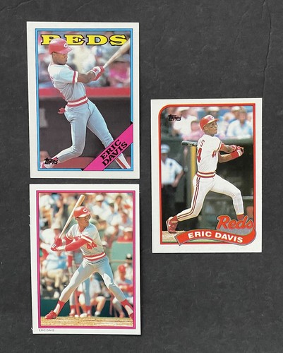 Topps Eric Davis 3 Cards (88T #150, 88T All Star #16, 89T #330) | eBay