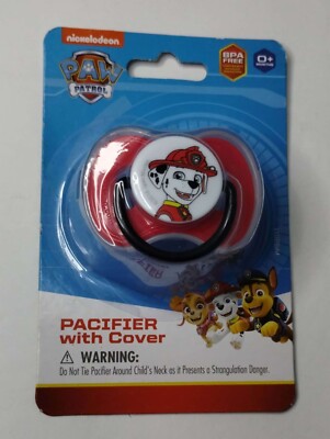 Paw Patrol Marshall Pacifier With Cover BPA Free - New | eBay