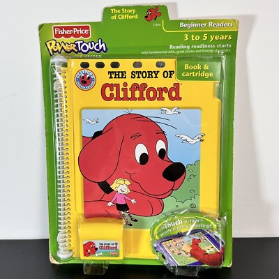 Vtg Power Touch Clifford The Big Red Dog Fisher Price Learning Book ...