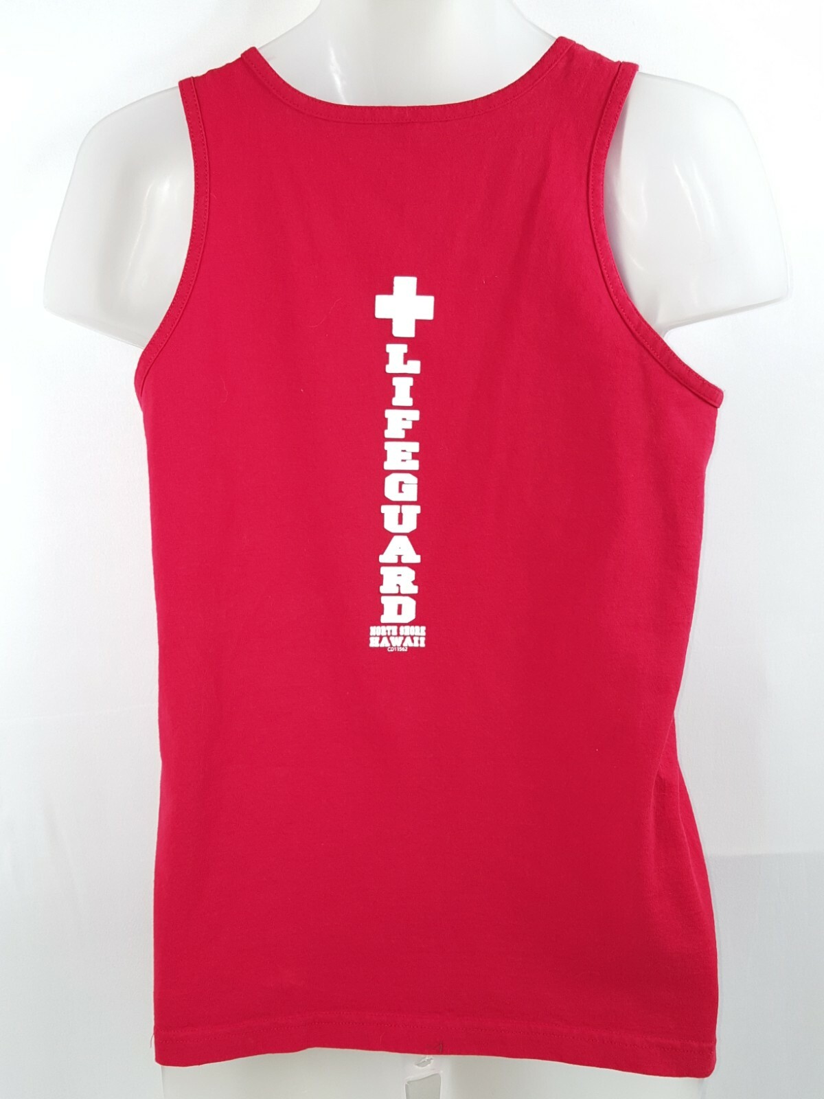 Lifeguard Muscle Shirt Sleeveless North Shore Hawaii Red Tank Top Mens ...