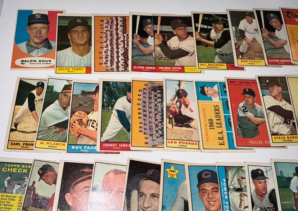 1961 Topps Baseball Set Builders Card LOT (94) Total Stars | eBay