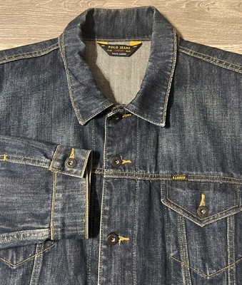 Polo Jeans Co By Ralph Lauren Vintage Denim Dark Blue Jean Trucker ...