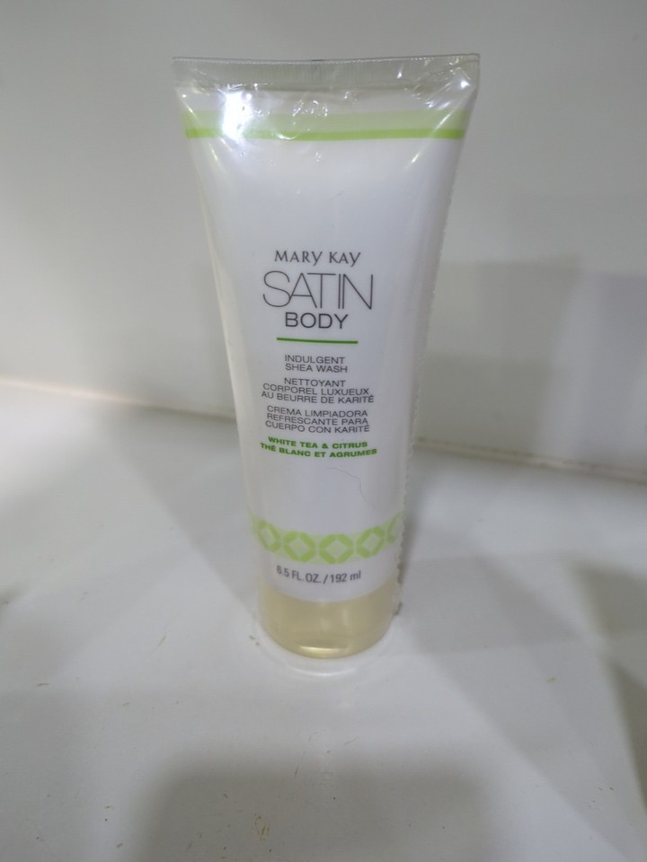 Mary Kay Satin Body White Tea Citrus Shea Wash, Scrub, Whipped Cream ...