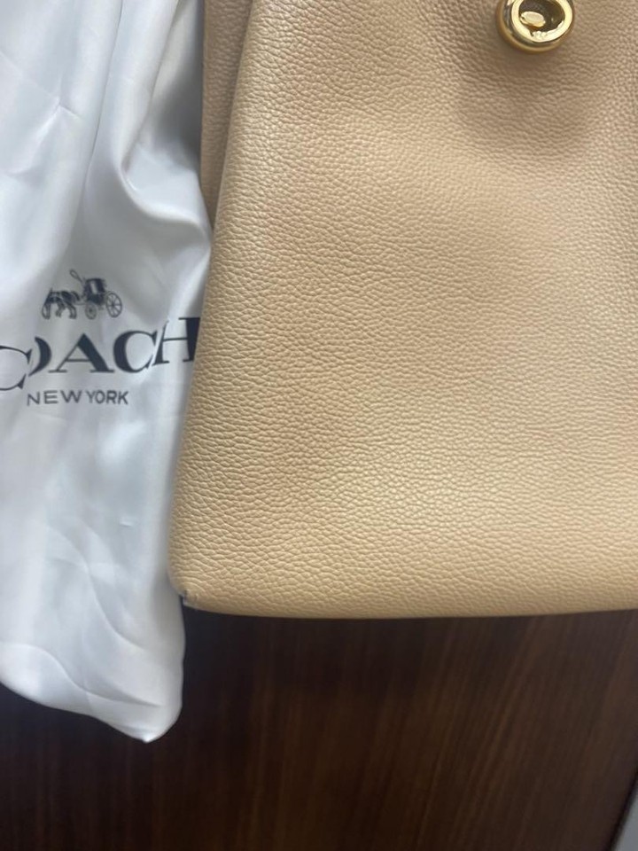 Coach Charlie Bucket Shoulder Bag Peach Pink All Accessories Included ...