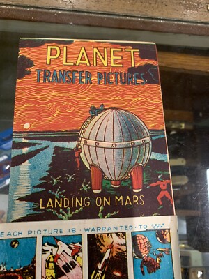 Vintage SPACE Planet Transfer Pictures On Sheet and MOC NOS SCI-FI | eBay
