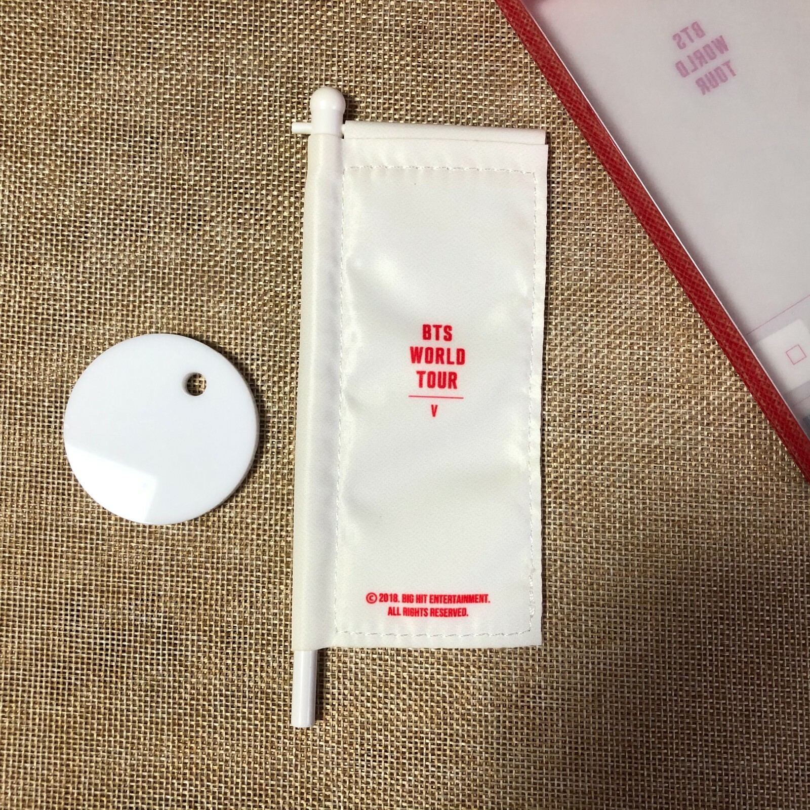 BTS V [ Love Yourself World Tour Concert ] Official Mini Flag / OPENED ...