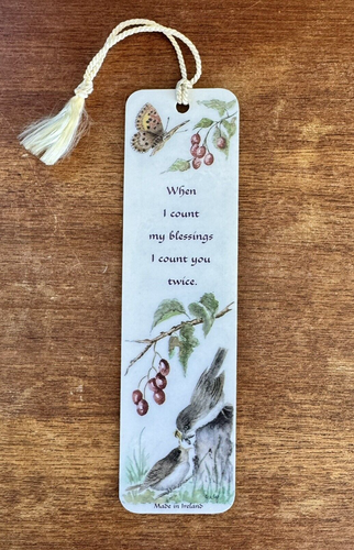 When I Count My Blessings I Count You Twice Tassel Bookmark 8x2 inches ...