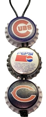 Chicago Cubs Bottle Caps Hanging Bag Tag Pepsi Logo Hangtag Baseball ...