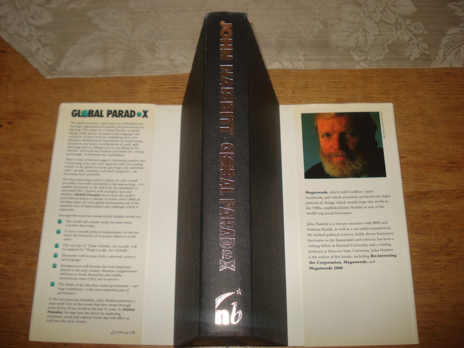 NAISBITT, John, GLOBAL PARADOX:AUTHOR OF MEGATRENDS,SIGNED COPY,H/B ...