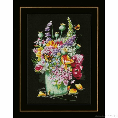 Lanarte cross stitch kit "Flower power bouquet", counted, DIY | eBay
