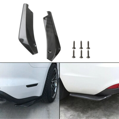 2X For Lincoln Accessories Rear Bumper Lip Diffuser Splitter Canard ...