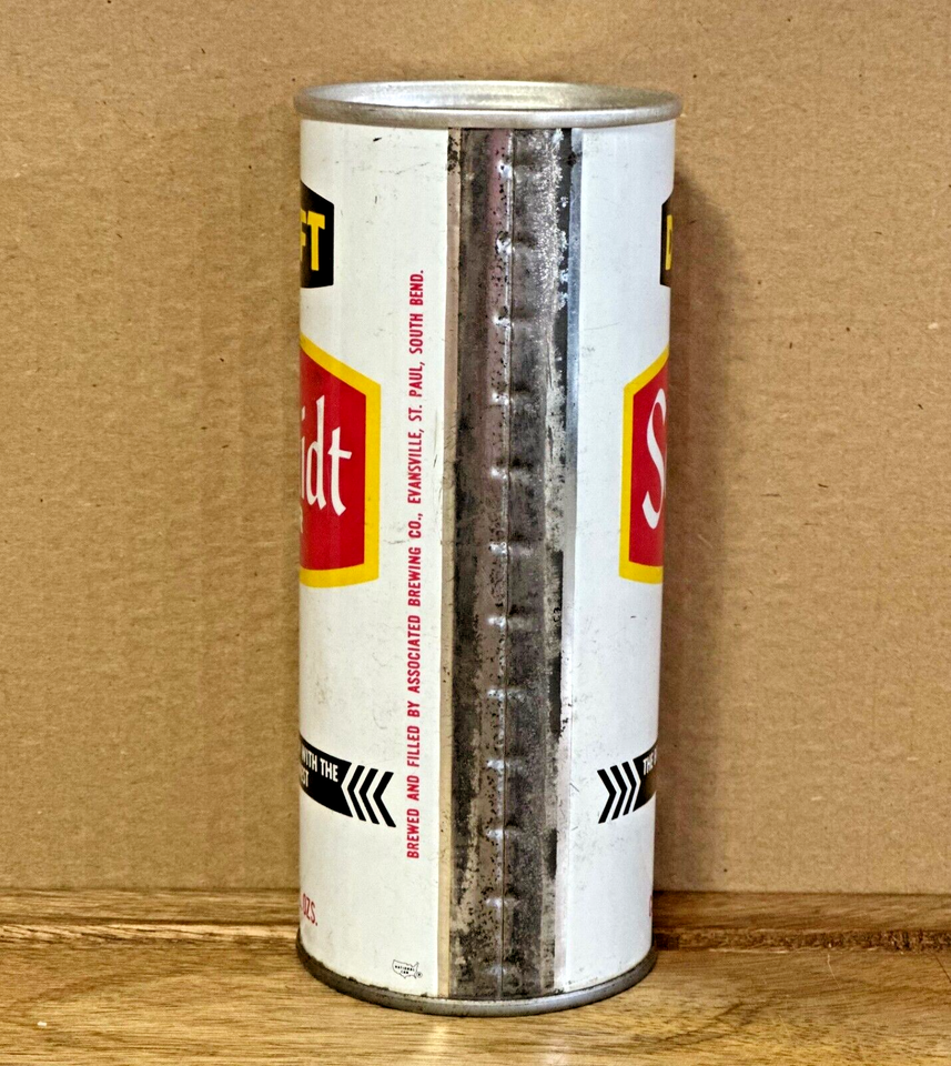 1+ SCHMIDT DRAFT Beer Can 16 OZ ~ S/S, Wide Seam ~ 3 Cities Associated ...