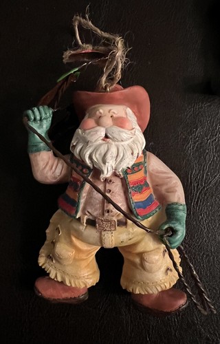 Cowboy Santa Christmas Ornament Southwest Lasso Hot Chili Peppers | eBay