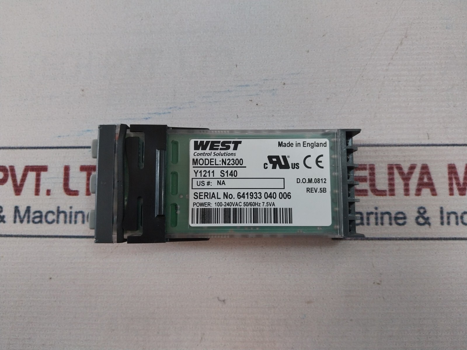 West Control Solutions N2300 Temperature Controller 100-240VAC 50/60Hz ...
