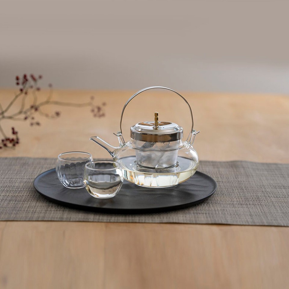 Hario Round Chirori Sake Pot Glass Set 360ml IDXG-8004-MSV MADE IN ...