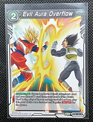 Evil Aura Overflow #BT20-136 UC. Dragon Ball Z Power Absorbed Trading ...