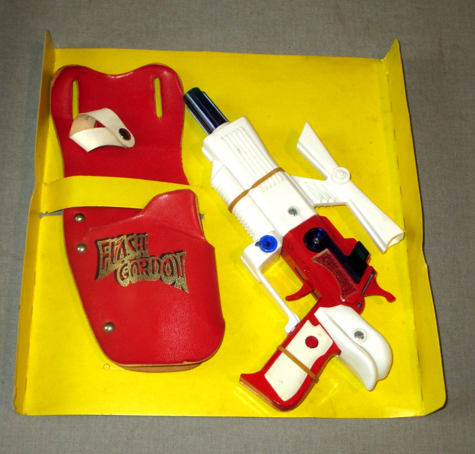 VINTAGE 1981-FLASH GORDON-LONESTAR- SPACE TOY PISTOL RAY-GUN PLAYSET ...