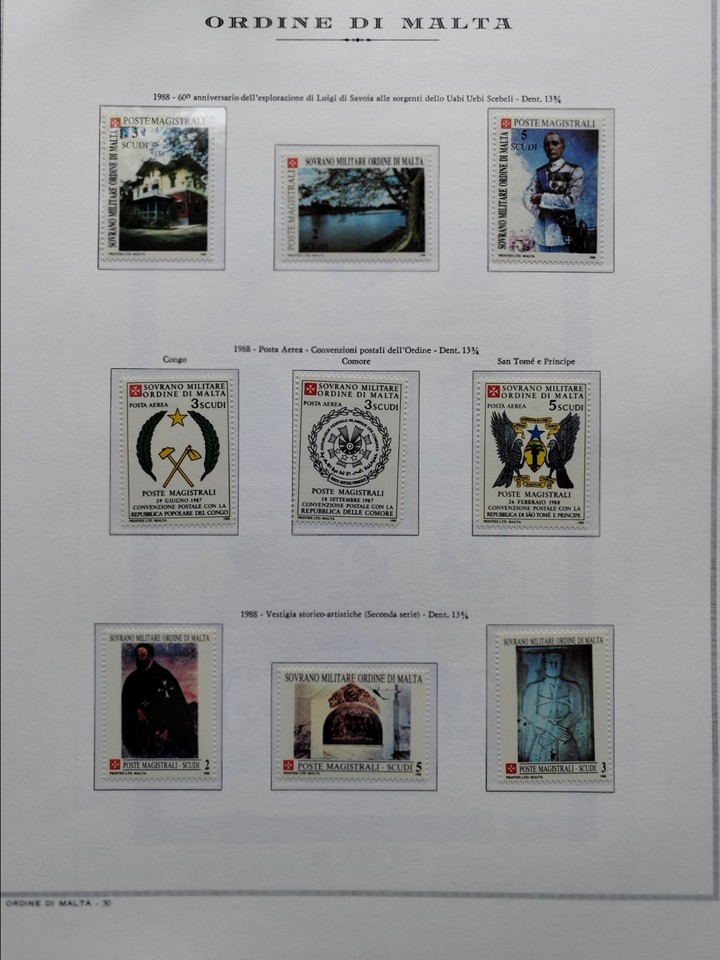 SMOM - Annata 1988 Nuova -18 Valori + 3 Foglietti. | eBay