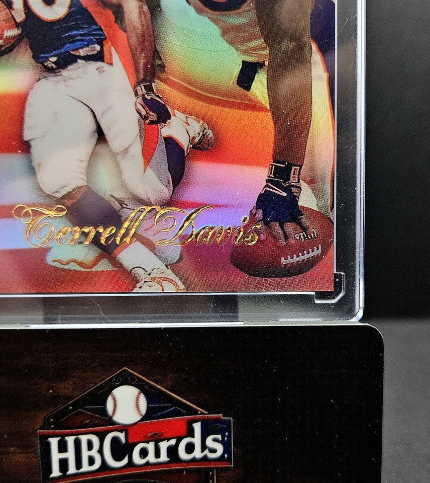 1998 Topps Gold Label Terrell Davis #10 Class 3 Black Label Denver ...