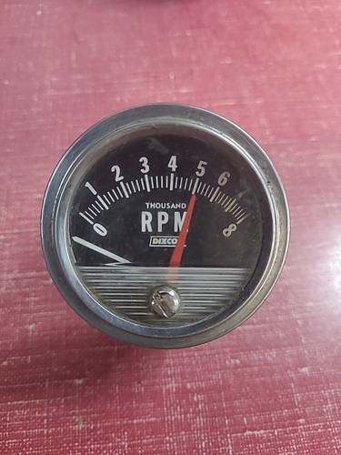 RARE VINTAGE DIXCO 8K TACHOMETER 8000 RPM TACH GASSER RATROD 5003 2" | eBay
