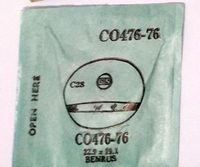 NOS G-S Crystal CO476-76 for BENRUS 22.9 x 19.1 mm | eBay
