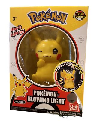Pokemon Pikachu Blowing Light Winking Pokemon Asia Exclusive +-8cm Tall ...