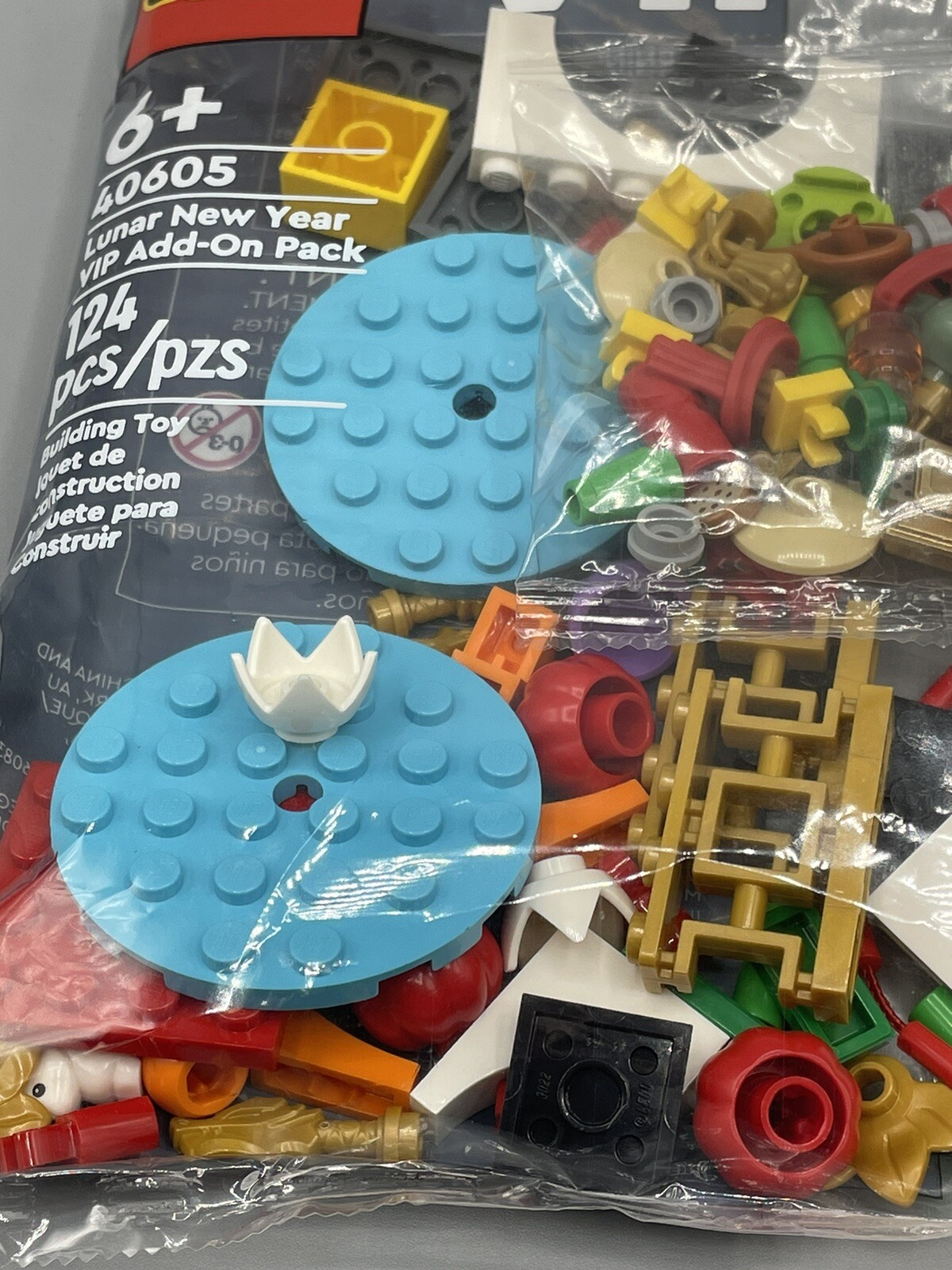 LEGO 40605 LUNAR NEW YEAR VIP Add On, 124 FUN Pieces For your Lego Fan ...