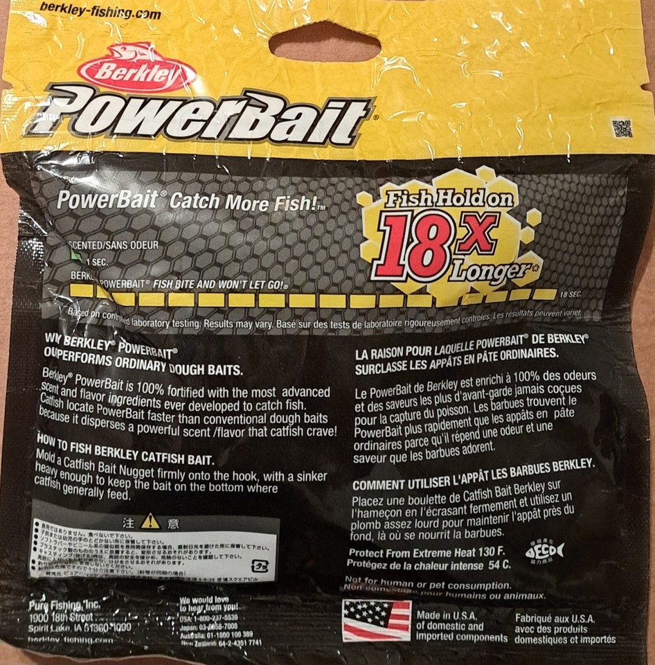 Berkley PowerBait Catfish Bait Chunks 4 bags Chicken Liver | eBay