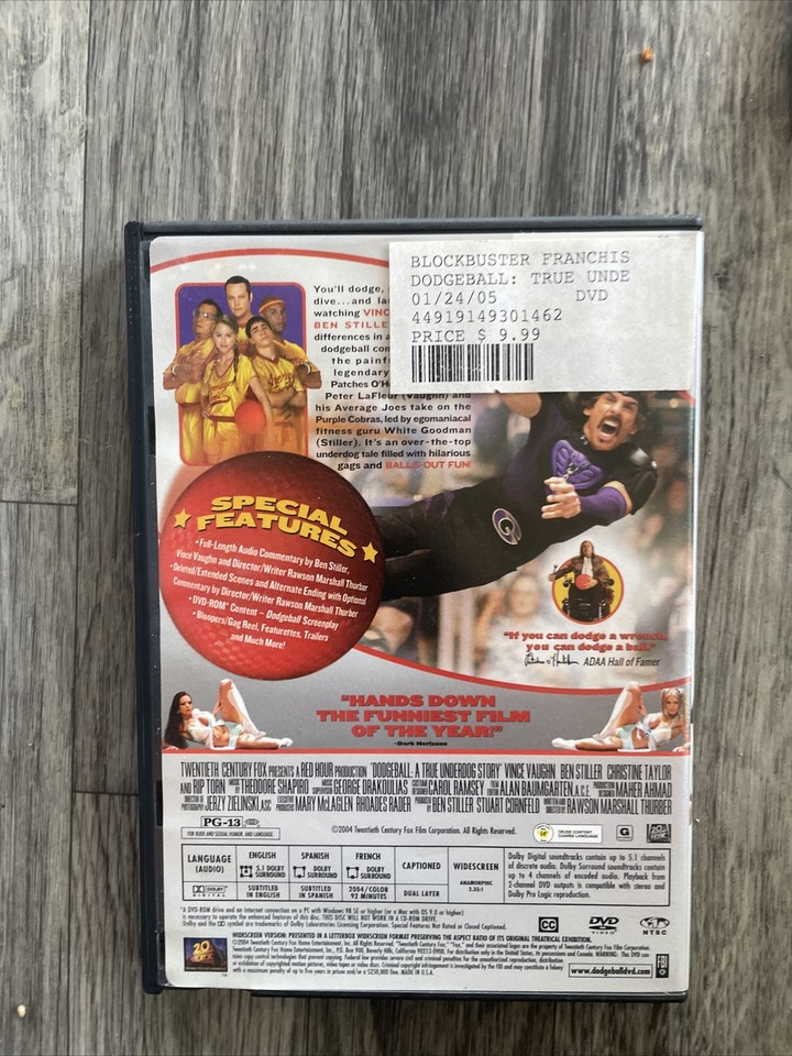 Dodgeball: A True Underdog Story (DVD, 2004, Full Frame) 24543152798 | eBay