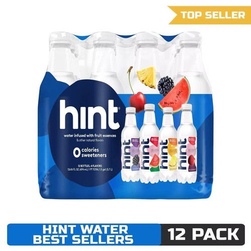 Hint Water Best Sellers Pack, 3 Bottles Each, 16 Fl Oz (pack of 12) | eBay