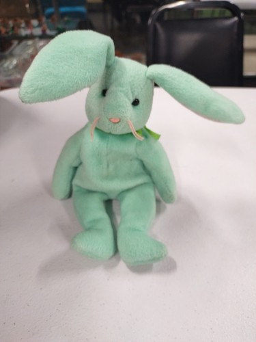 Ty Beanie Babies Hippity Bunny Rabbit Easter Mint Green Plush Stuffed ...
