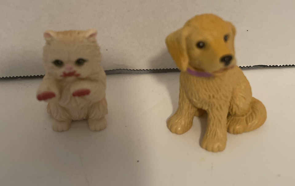 Mattel Barbie I Love Pets Persian Cat & Puppy Golden Lab Retriever Dog ...