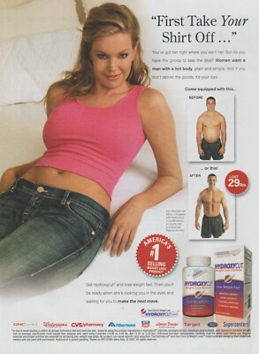 2007 Hydroxycut Weight Loss - Girl In Bed "Take Your Shirt Off" - Print ...