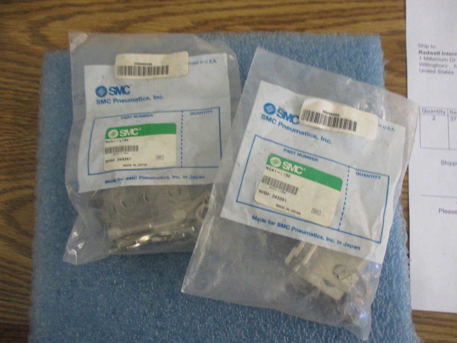 Lot of SMC Model: NCA1-L150 Foot Mount Kits. Qty. 2. New Old Stock | eBay