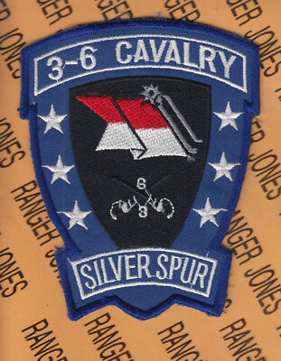 US Army B Troop 3rd Sq. 6th Air Cavalry Bde SILVERSPUR 4.5" Black Saber ...