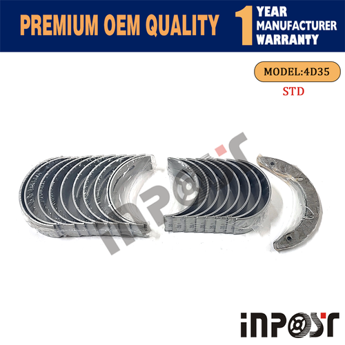 4D35 4D35T Main & Con Rod Bearing Kit Thrust Washer Set STD Size For ...