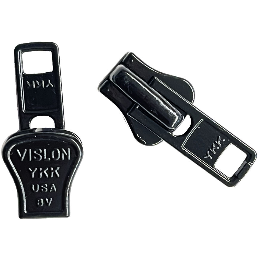 YKK ORIGINAL SLIDERS #8 Vislon for Plastic Jacket Zipper Pull 2/Pack ...