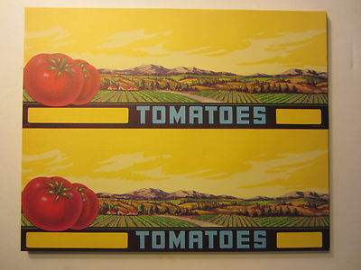 Wholesale Lot of 200 Old 1940's - TOMATO - STOCK LABELS - Ranch Scene ...