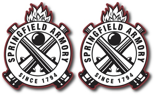 2X SPRINGFIELD ARMORY DECAL STICKER 3M USA MADE TRUCK GUN WINDOW CAR ...