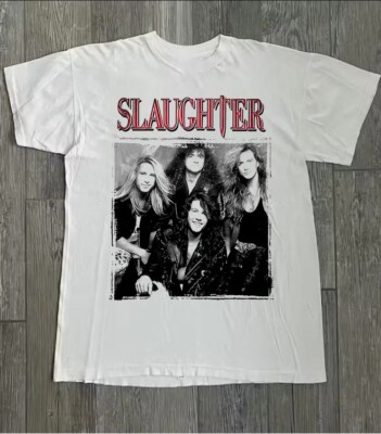 Slaughter band Classic Gift For Fan White Tee Unisex T-Shirt | eBay ...