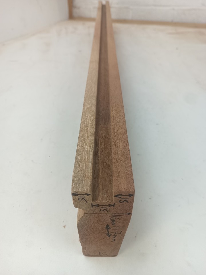 1200x117x45mm Kiln Dried Kiaat Hardwood Window Sill/Cill Repair ...